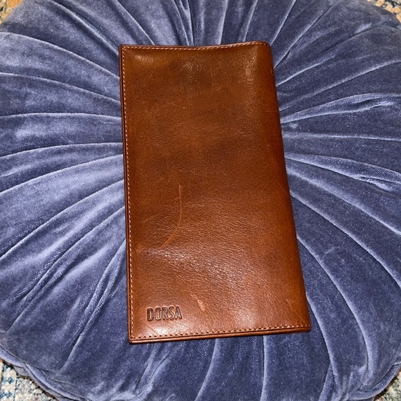 Dorsa | Accessories | Unisex Leather Checkbook Coverwallet | Poshmark